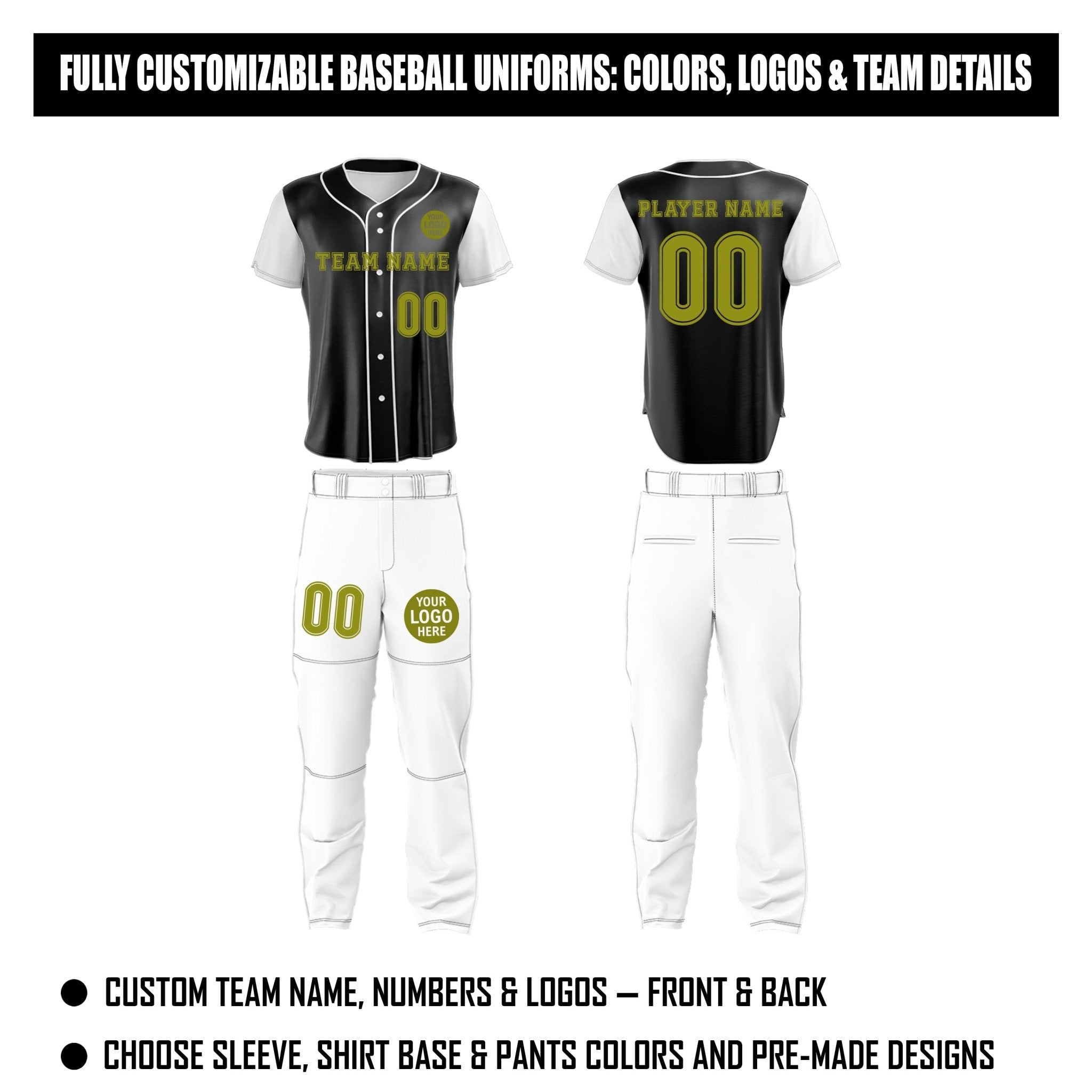 Create Custom Made Baseball Uniforms – Summo Sports