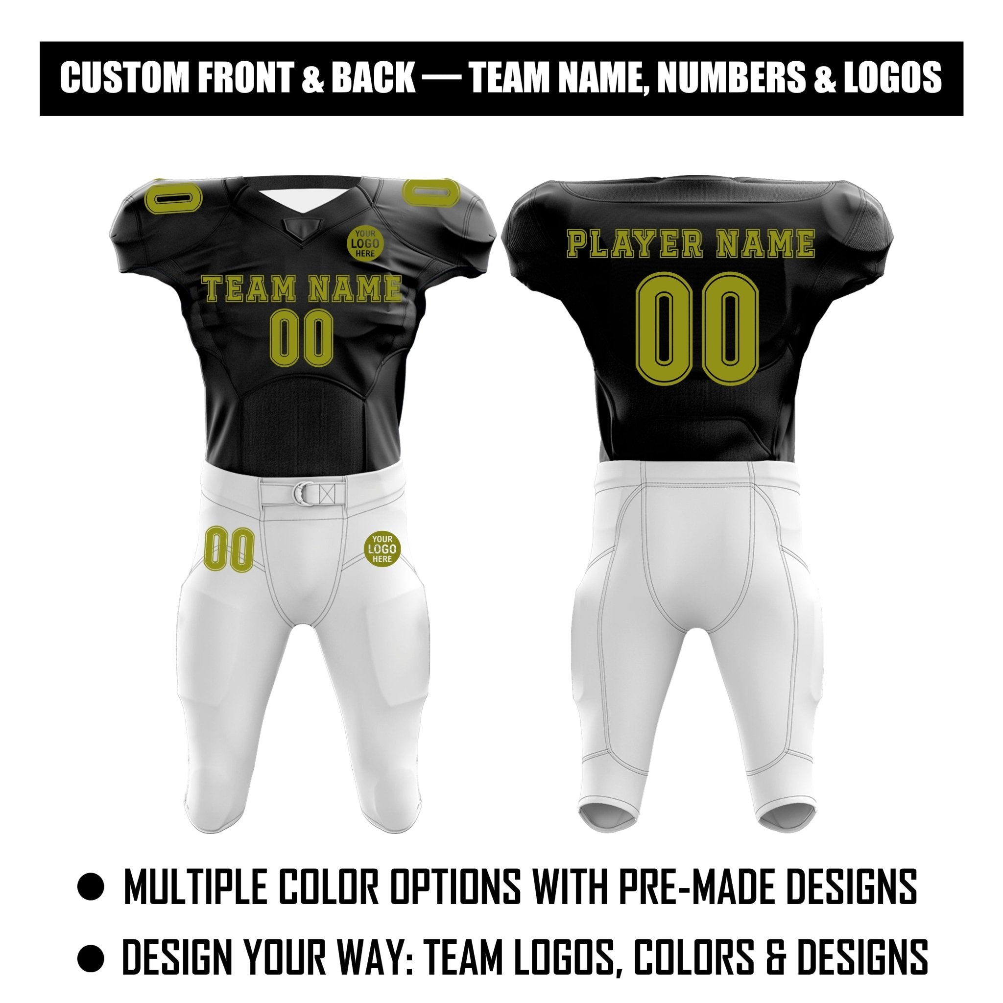Build Your Own Custom American Football Uniforms – Summo Sports