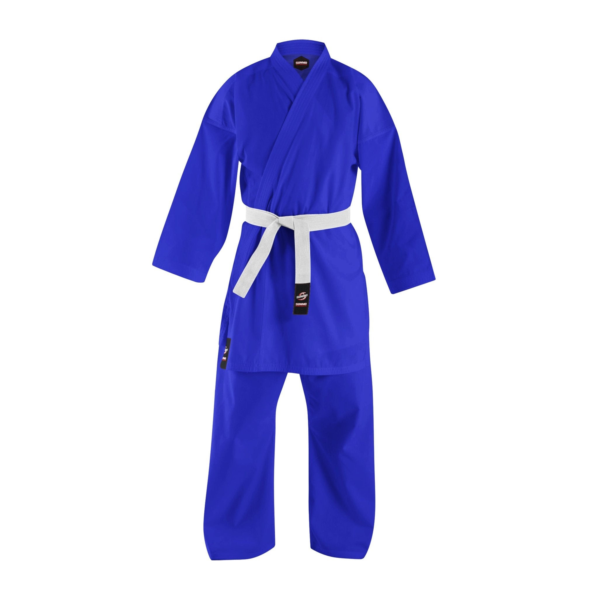 14 oz. Plain Blue Heavy Weight Karate Uniform – Summo Sports