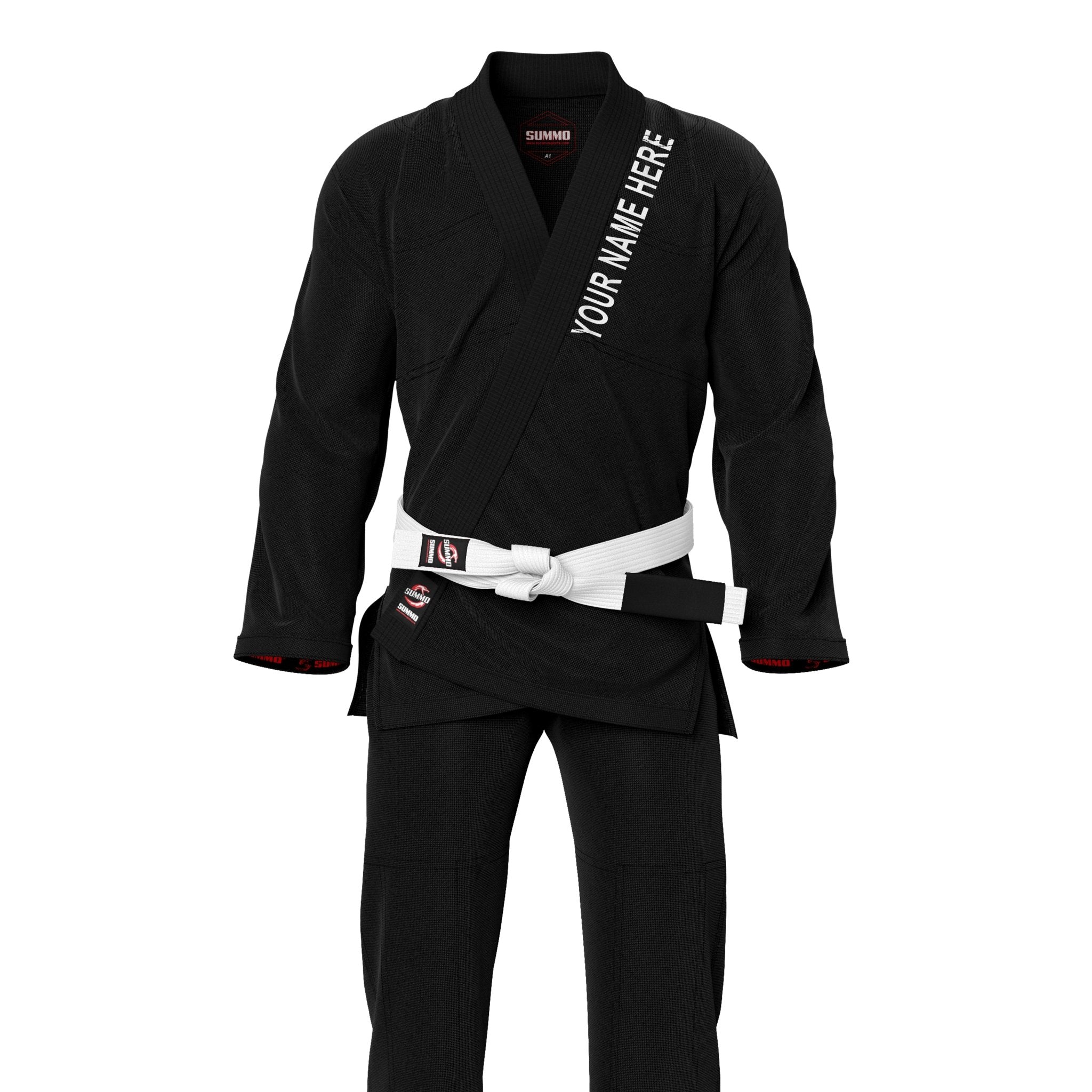 Alpha Custom Black Brazilian Jiu Jitsu Gi (BJJ GI) – Summo Sports