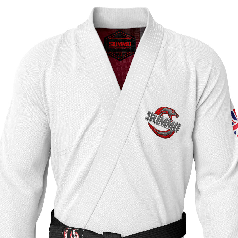 British White Sublimation Brazilian Jiu Jitsu Gi (BJJ GI) – Summo Sports